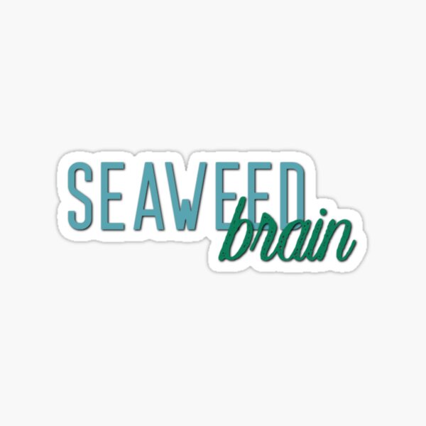 "Seaweed Brain" Sticker by laurelartistry | Redbubble