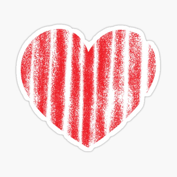 "red heart " Sticker by VolomymyrY | Redbubble