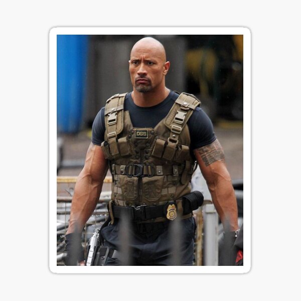 "dwayne johnson" Sticker by kakaslank | Redbubble