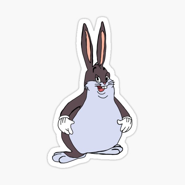 "Big Chungus" Sticker by FoxelFox | Redbubble