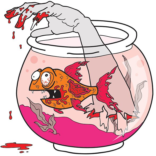 "Zombie Goldfish" by IzzyBean | Redbubble