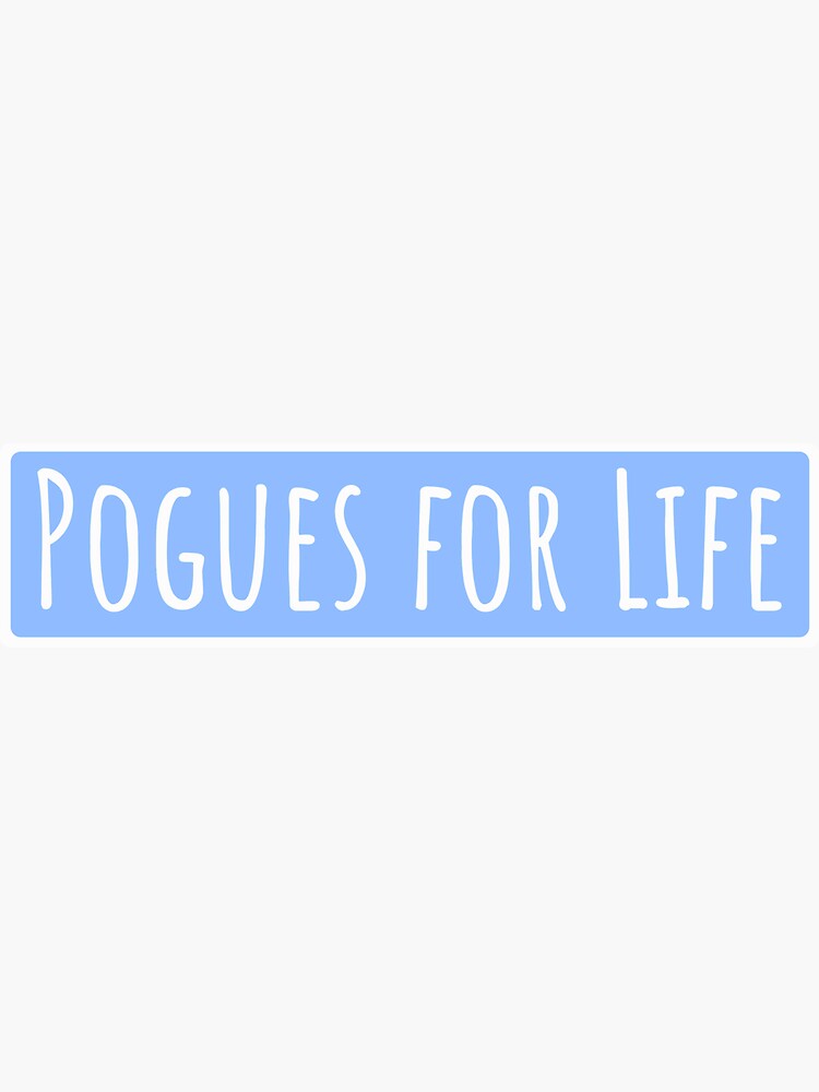 "Pogues for life! Outer Banks design" Sticker for Sale by AnnaRhoads ...