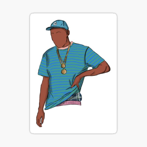 "TYLER THE CREATOR DIGITAL ART" Sticker by megwan | Redbubble