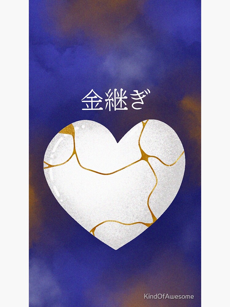 "Kintsugi" Sticker for Sale by KindOfAwesome | Redbubble
