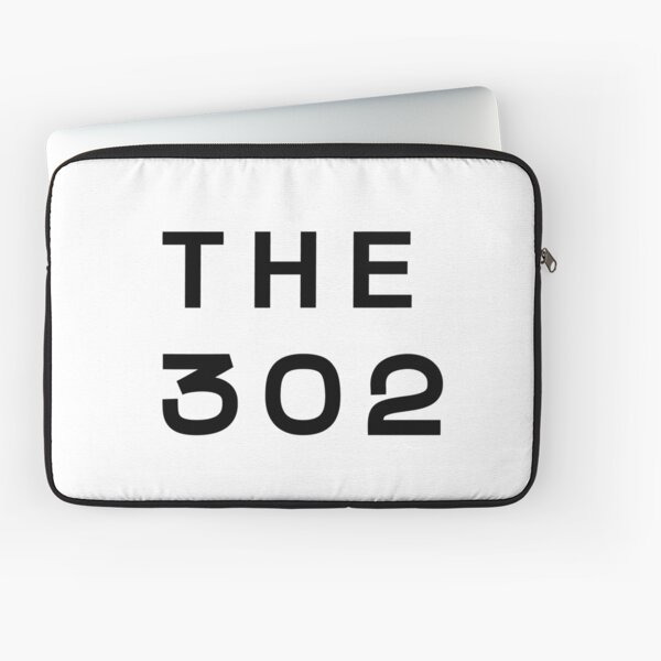 "302 Delaware Area Code Typography" Laptop Sleeve for Sale by ...