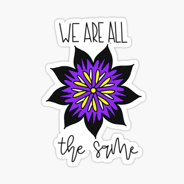 "Subtle Non-binary Pride Mandala" Sticker for Sale by alyssa10001 ...