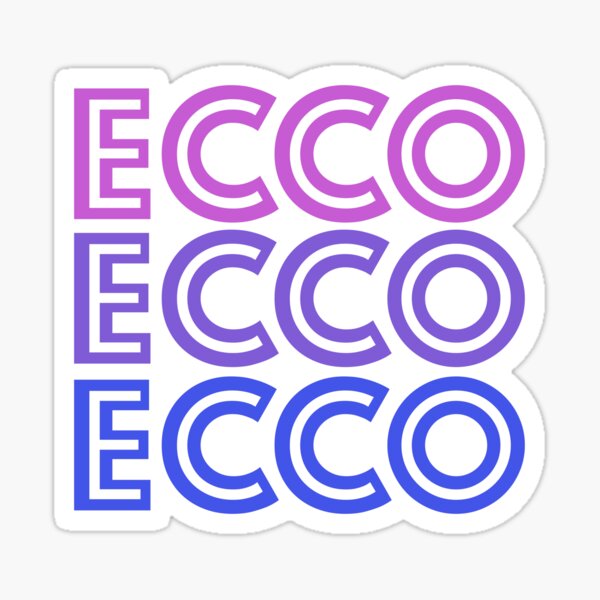 "ECCO " Sticker by ElanaFelber | Redbubble