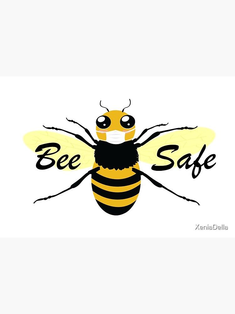 "Bee Safe!" Mask by XeniaDella | Redbubble