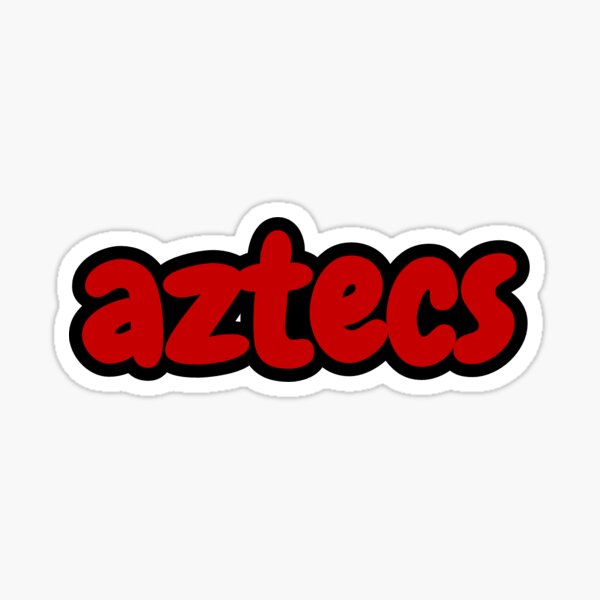 "San Diego State Aztecs Bubble Letter Design" Sticker for Sale by ...