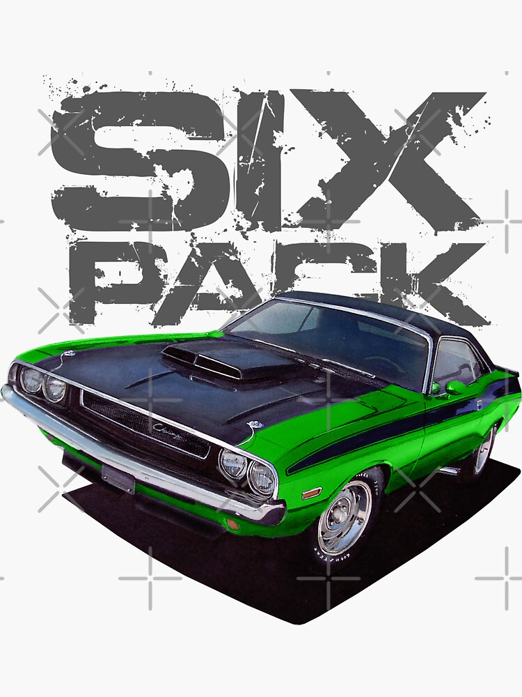 "Six Pack" Sticker for Sale by Yourauto | Redbubble