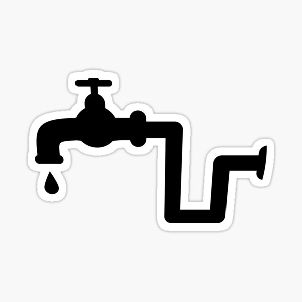 "water tap" Sticker for Sale by phys | Redbubble