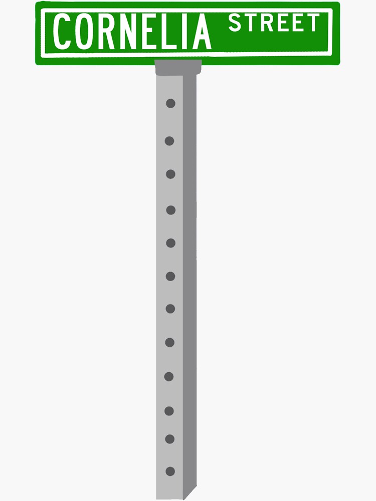 "Cornelia Street" Sticker by beckylong | Redbubble