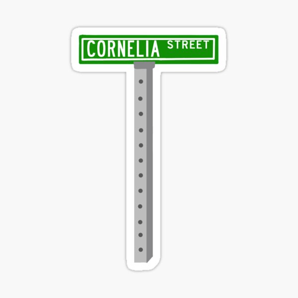"Cornelia Street" Sticker by beckylong | Redbubble