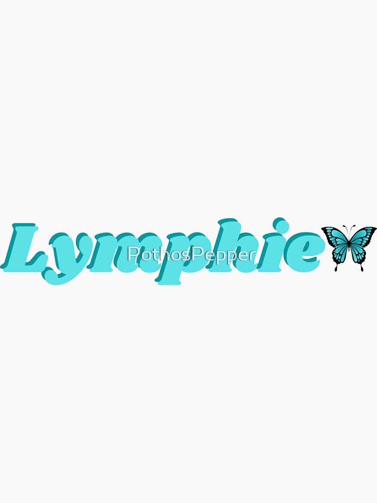 "Lymphie - Lymphedema" Sticker for Sale by PothosPepper | Redbubble