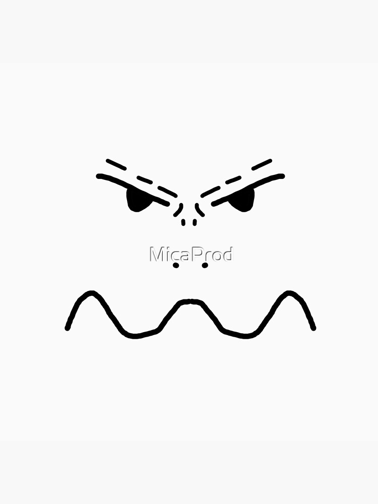 " Mad Face " Canvas Print for Sale by MicaProd | Redbubble