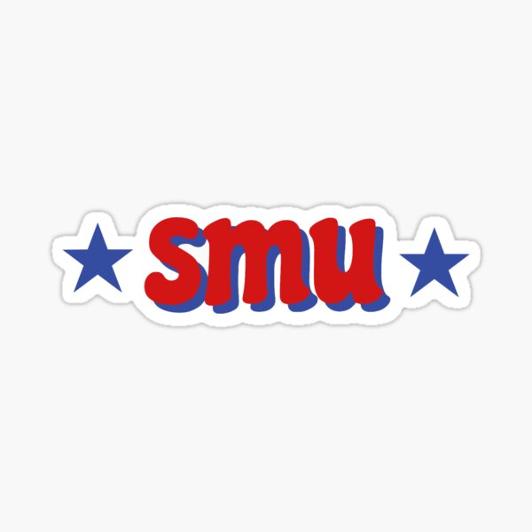 "SMU" Sticker for Sale by MelissaCaster | Redbubble
