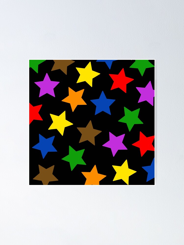 "Rainbow Stars POC Inclusive Pride" Poster for Sale by JoyfulJen ...