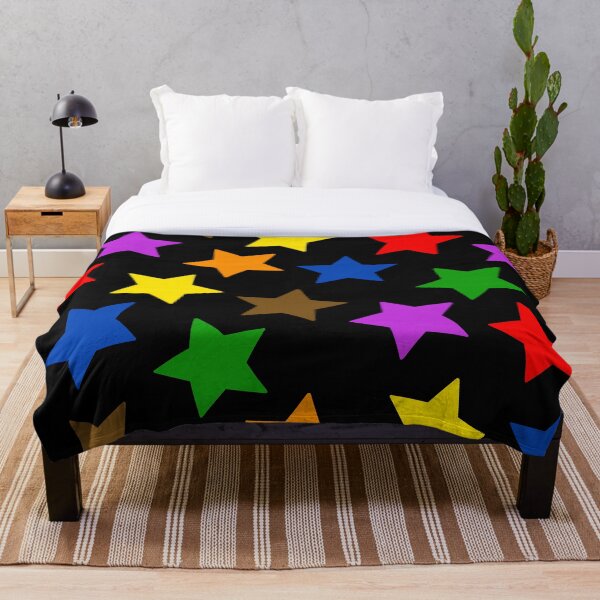 "Rainbow Stars POC Inclusive Pride" Throw Blanket by JoyfulJen | Redbubble