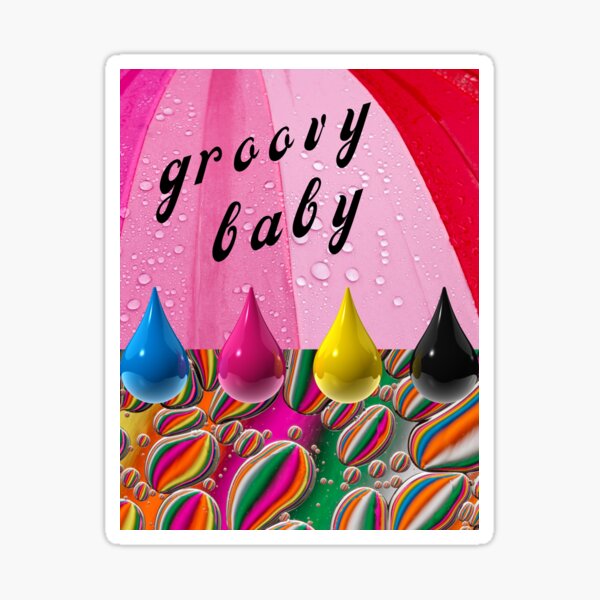 "Groovy Baby" Sticker for Sale by Mamalia | Redbubble
