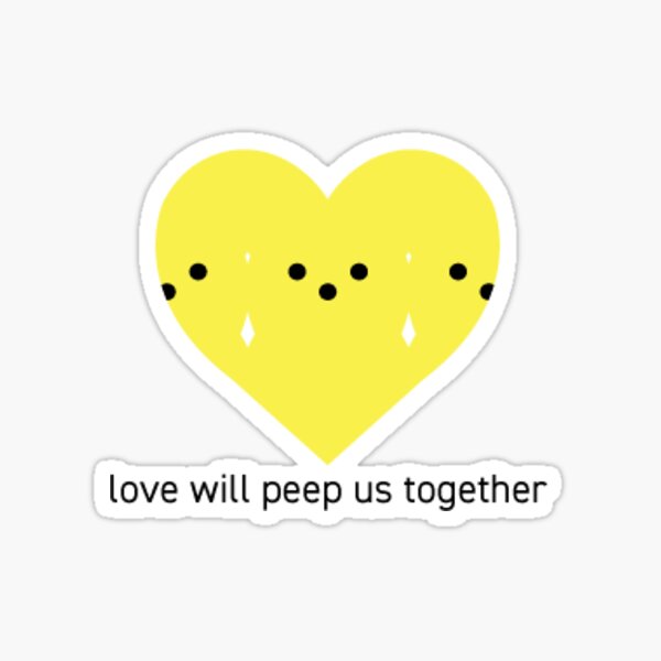 "Peeps Love" Sticker for Sale by swenger | Redbubble