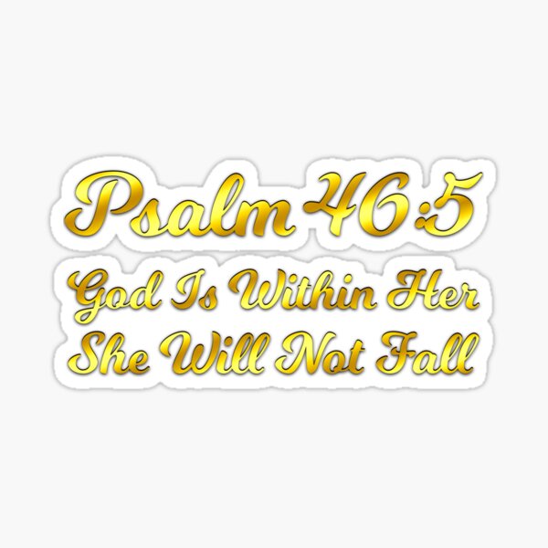 "Psalm 46:5 | Bible Verse | Christian" Sticker by christiangoods ...