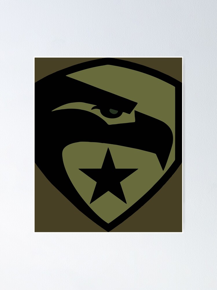 "Gi Joe Green Eagle Logo" Poster by aliberalino | Redbubble