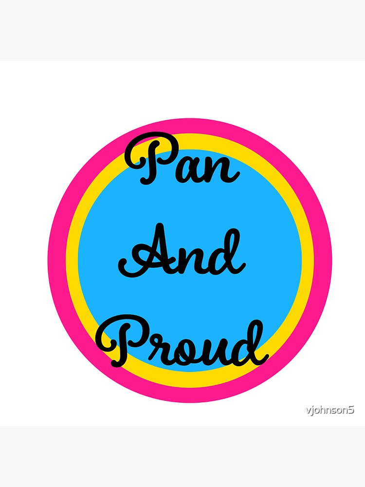 "Pan and Proud" Sticker for Sale by vjohnson5 | Redbubble