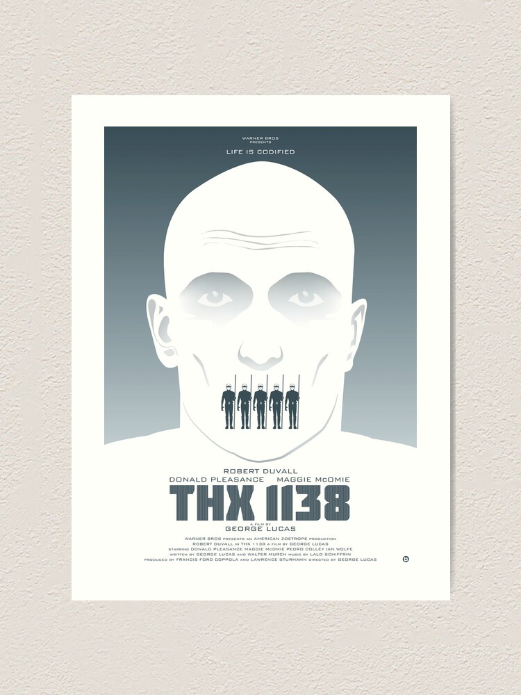 "George Lucas' THX 1138" Art Print for Sale by AlainB68 | Redbubble