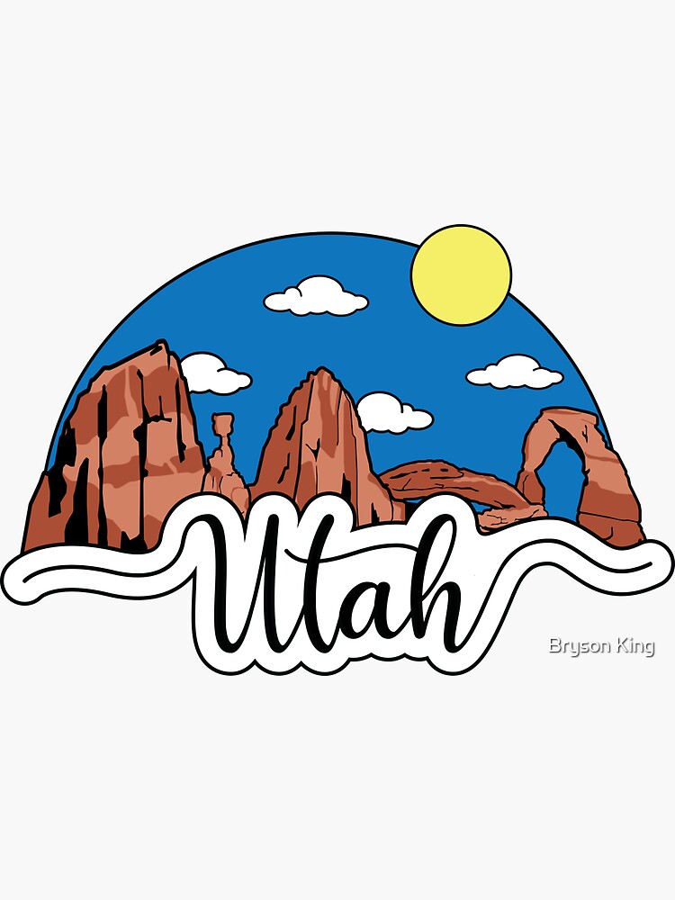 "Utah Mighty Five" Sticker for Sale by bryzzking13 | Redbubble