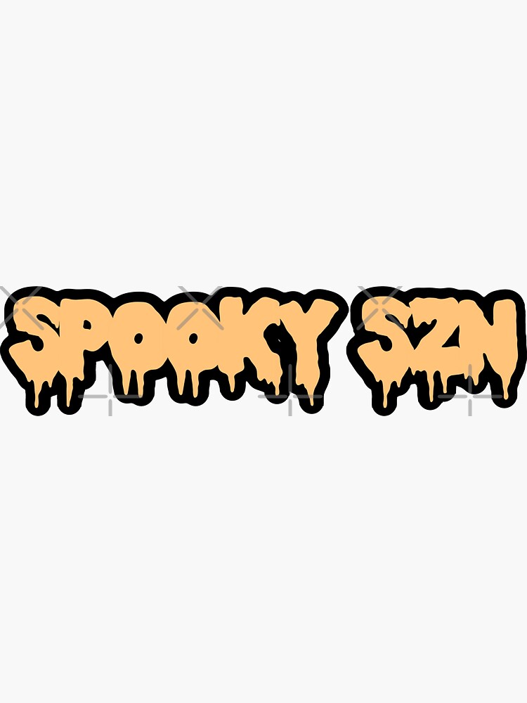 "spooky szn sticker" Sticker for Sale by reaganreese | Redbubble