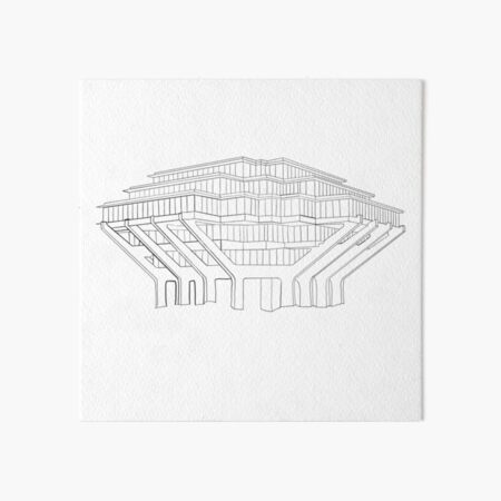 "Geisel library outline" Art Board Print for Sale by emk817 | Redbubble