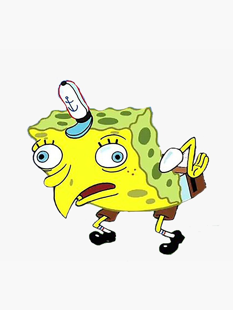 "Spongebob Mocking Meme" Art Print for Sale by BlueSailboat | Redbubble