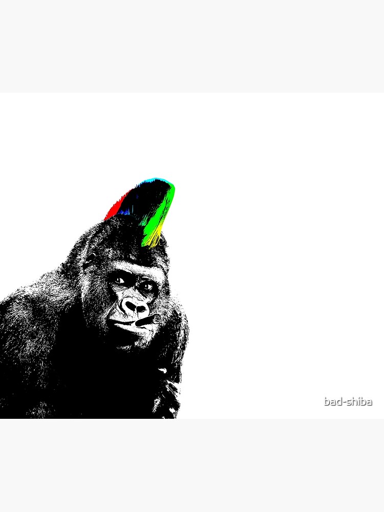 "Punk Gorilla" Poster by bad-shiba | Redbubble