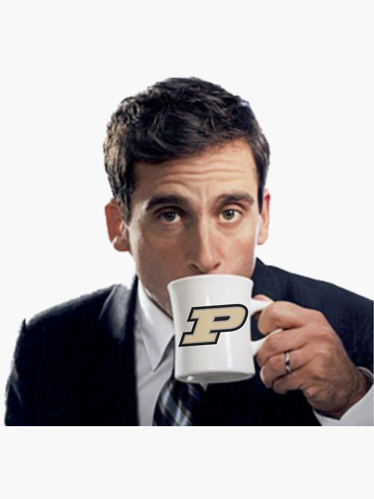 "Michael Scott Purdue" Sticker for Sale by esmit11 | Redbubble