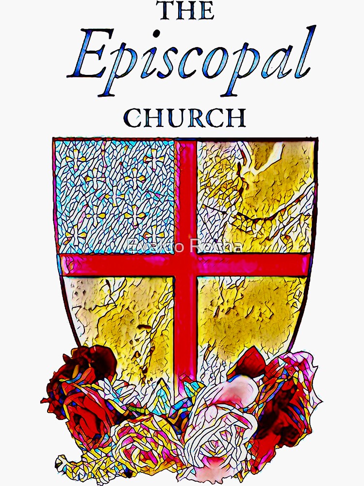 "Episcopal church " Sticker for Sale by Rochart | Redbubble