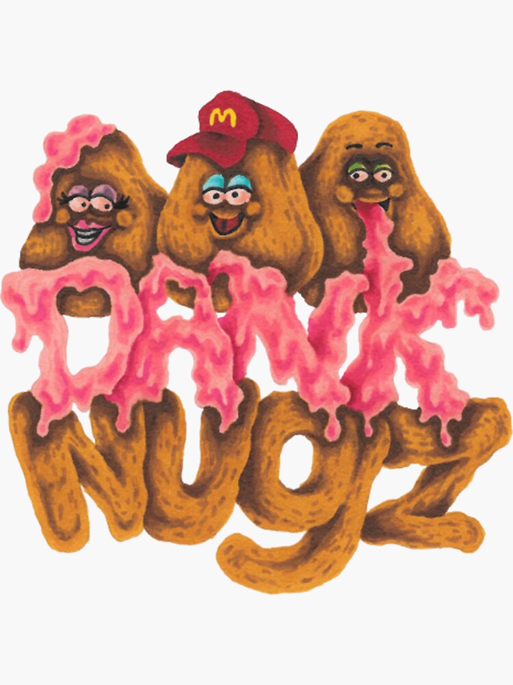 "Dank Nugz" Sticker for Sale by zachgesfordart | Redbubble