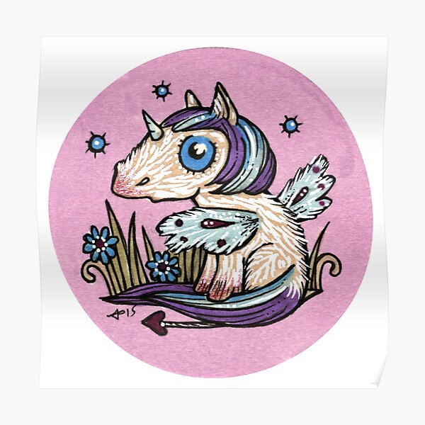 "Purdy" Poster for Sale by AnitaInverarity | Redbubble