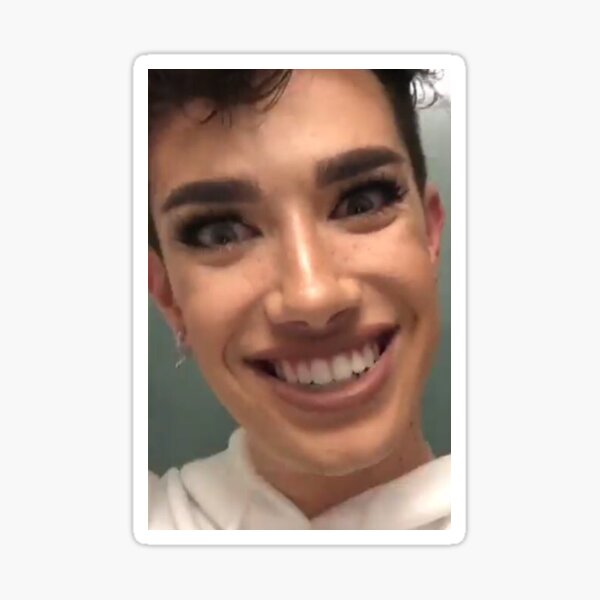 "James Charles face" Sticker by soymilkshops | Redbubble