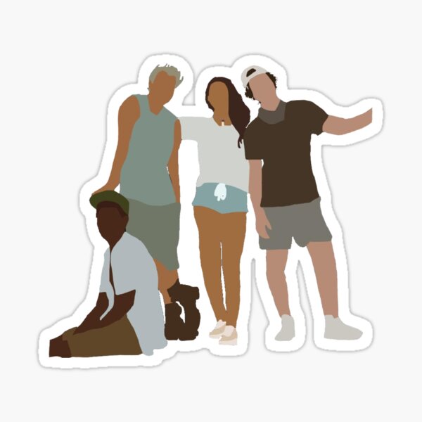 "Outer banks cast" Sticker by ejvelez13 | Redbubble