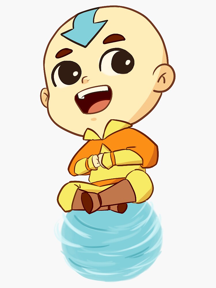 "[ATLA] Aang" Sticker for Sale by js-art | Redbubble