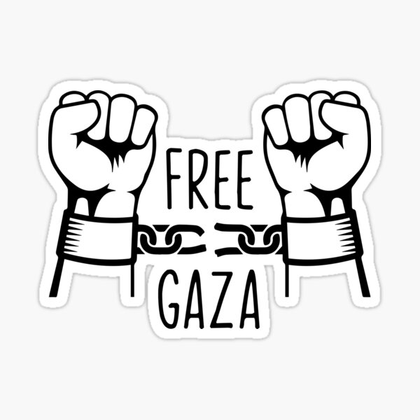 "Free Gaza" Sticker for Sale by Christopher Taylor | Redbubble