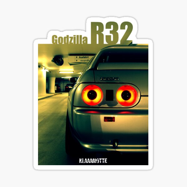"Skyline R32" Sticker for Sale by Klaaamotte | Redbubble