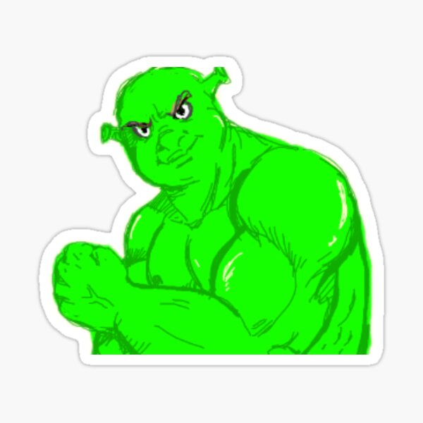 "Shrek Sticker #1" Sticker by heccingstickers | Redbubble