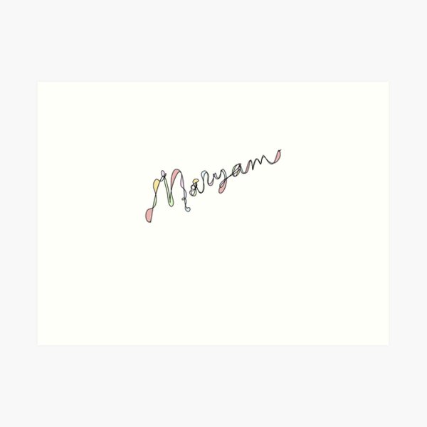 "maryam but very quirky" Art Print for Sale by maryamzza | Redbubble