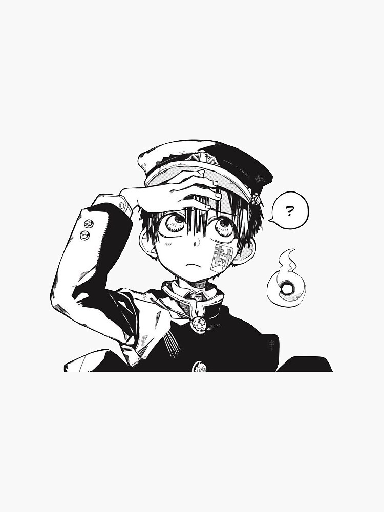 "Confused Hanako-Kun" Sticker for Sale by Shinobuuu | Redbubble