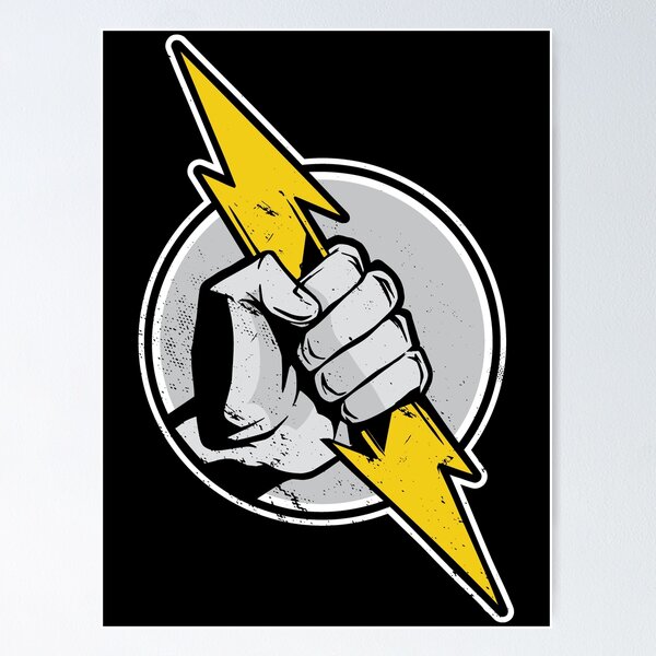 "hand thunder bolt " Poster by pirminio | Redbubble
