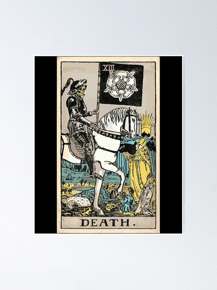 "Death Tarot Card XIII " Poster for Sale by Frankwauters | Redbubble