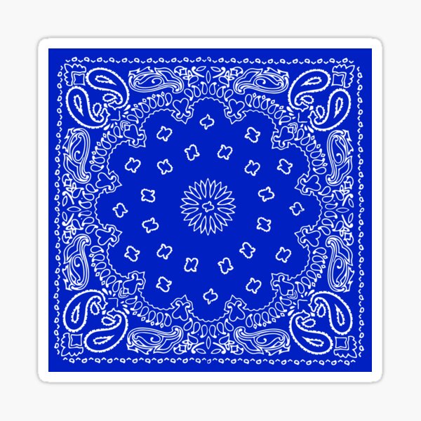 "Bandana Blue" Sticker for Sale by maniacfitness | Redbubble