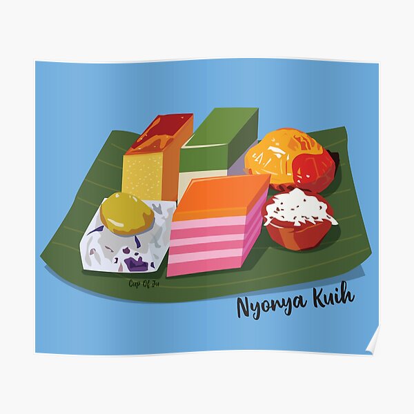 "Traditional Nyonya Kuih" Poster for Sale by cupofju | Redbubble