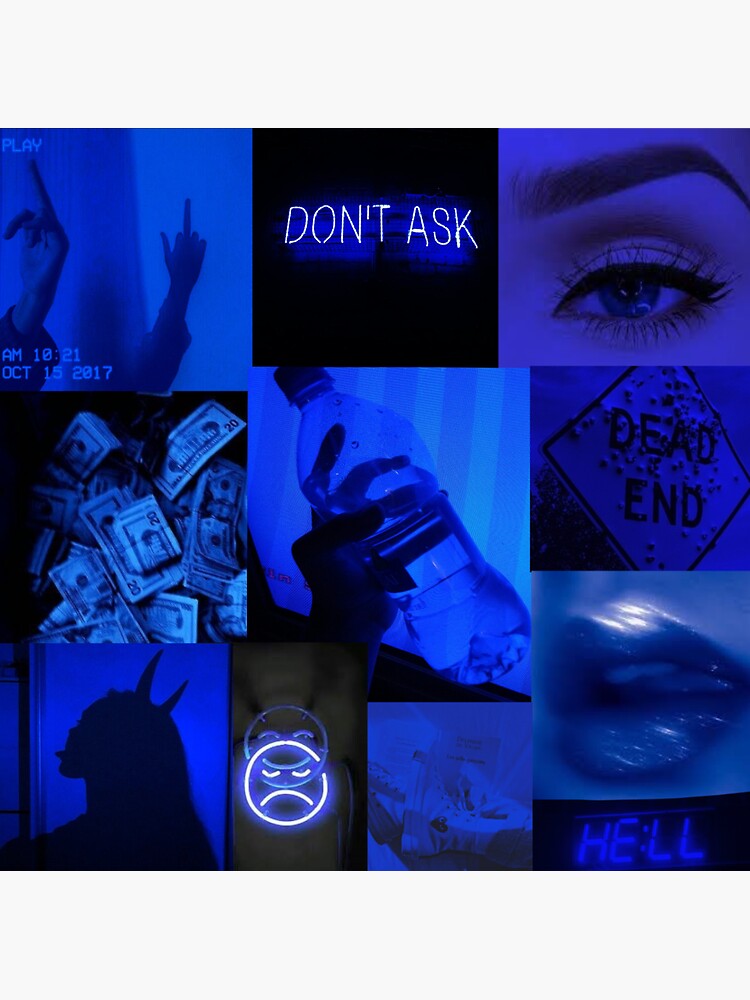 "Blue Aesthetic sticker" Sticker by Di0r | Redbubble